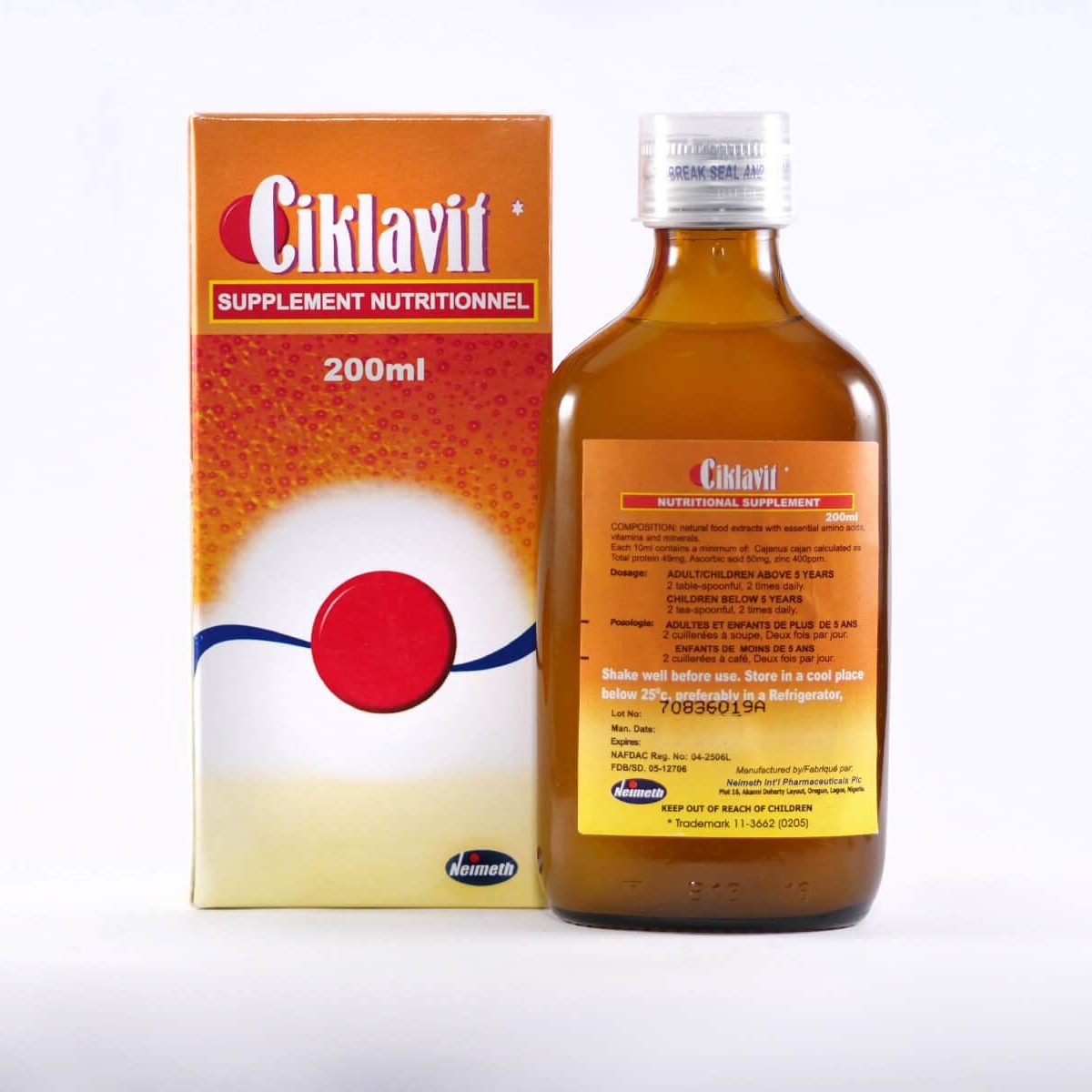 Ciklavit Sickle Cell Supplement 200ml Management of Aneamia ...