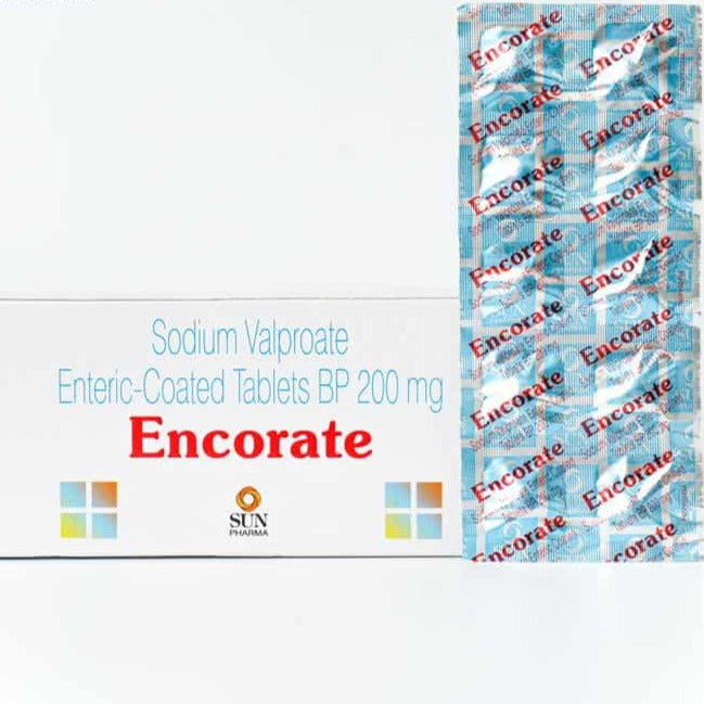 Encorate Sodium Valporate 200mg Tablet