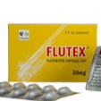 Flutex Fluoxitine Capsules 20mg Used to treat skin conditions