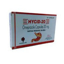Hycid Omeprazole Capsules 20mg used to treat ulcer and heartburn