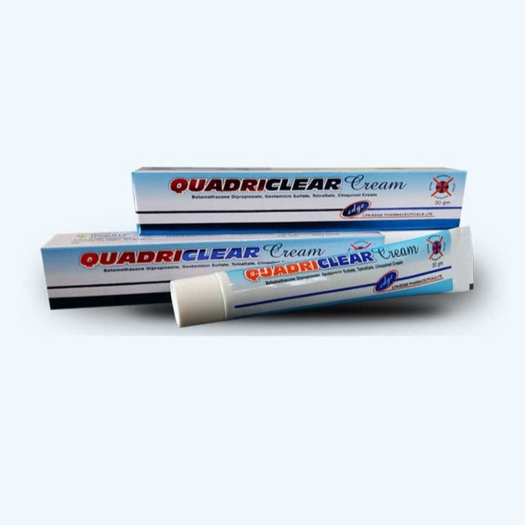 Quadriclear Cream is used to treat various types of skin infections